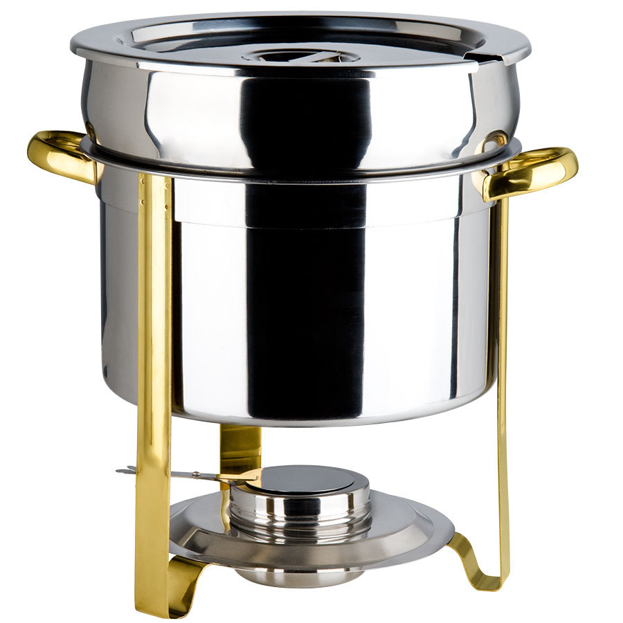 Brass Trim Marmite 5 QT - American Party RentalAmerican Party Rental