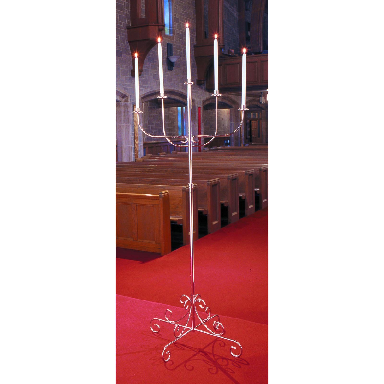 Silver 5 Light Excalibur Candelabra - American Party RentalAmerican ...