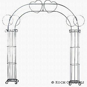 Double Ring Heart Arch - American Party RentalAmerican Party Rental